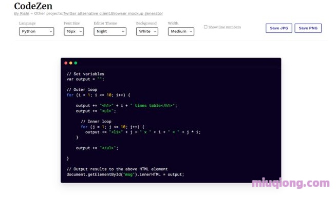 Python装逼代码 缪琼技术